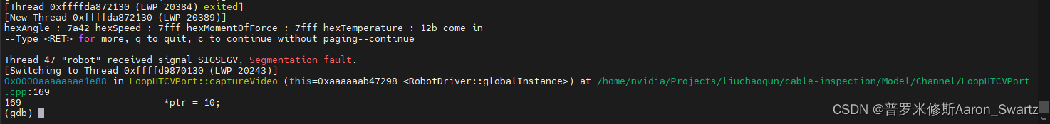 关于Linux下排查C++进程Segment fault问题的步骤_cmake 出现segment-CSDN博客