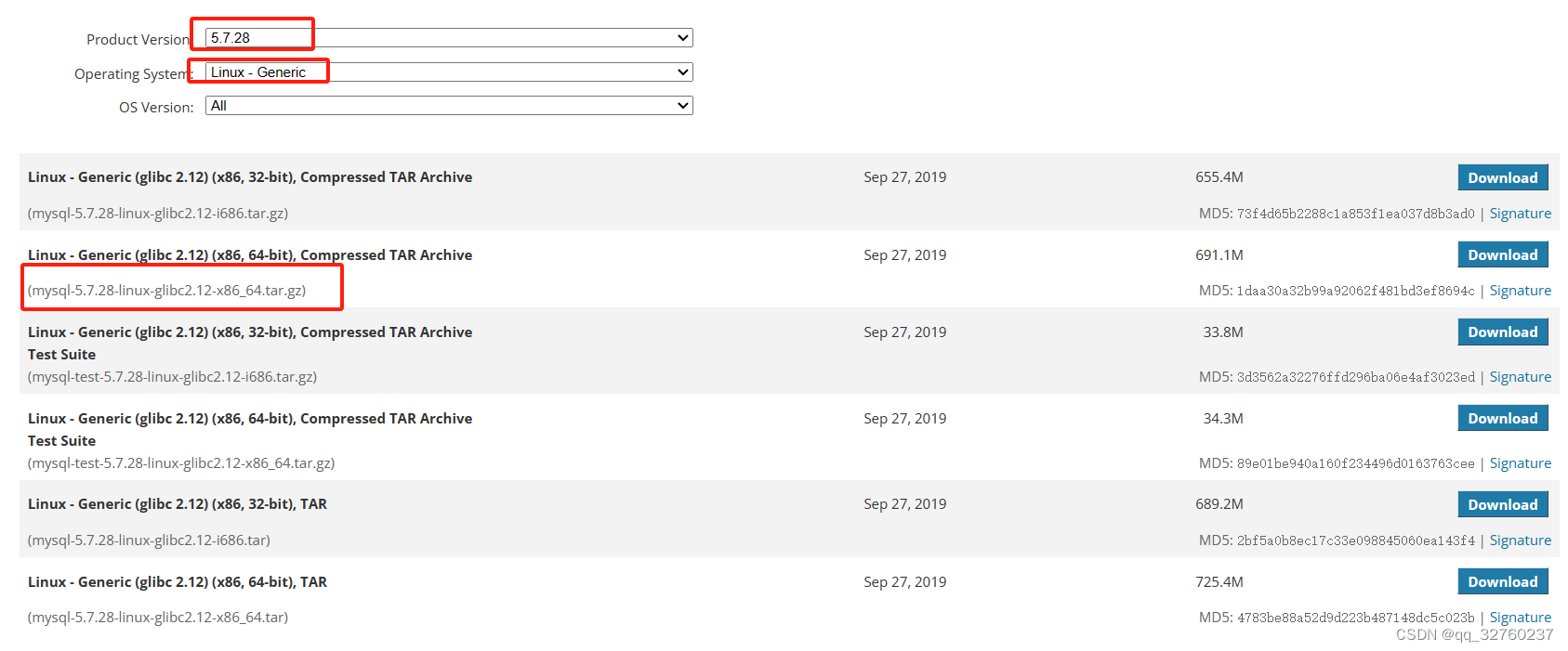 Linux系统部署MySQL5.7_linux mysql5.7-CSDN博客