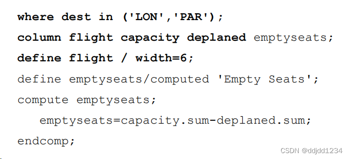 2024-06-26 base SAS programming 学习笔记6(proc report)_sas proc report-CSDN博客