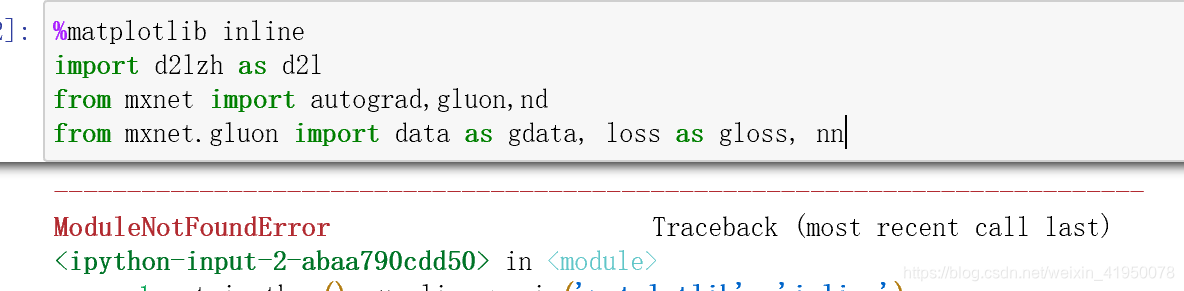 《深度学习》No module named ‘d2lzh‘/No module named ‘mxnet‘_no module named 'd2lzh-CSDN博客