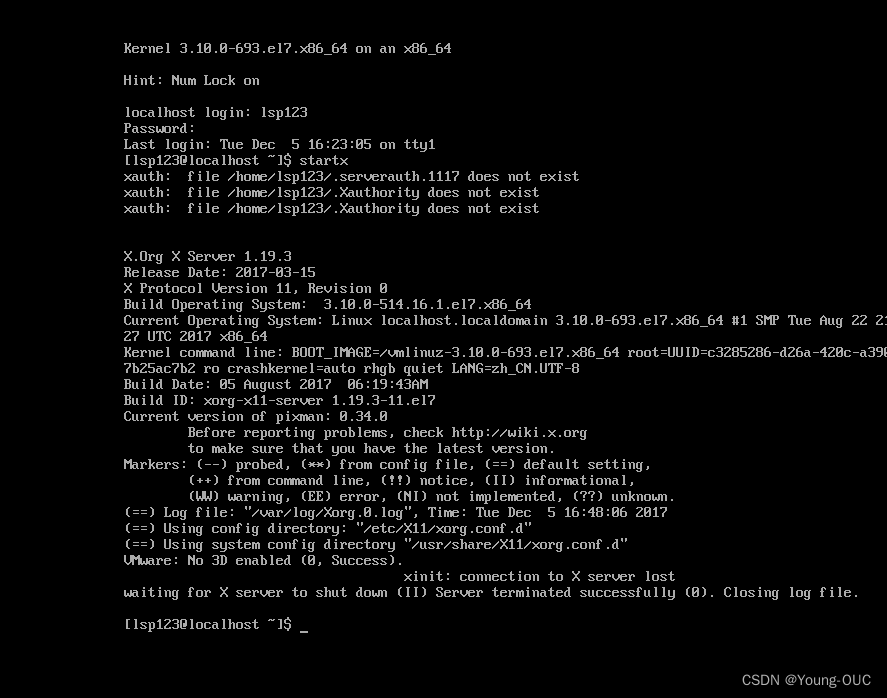 Linux CentOS7输入startx无法进入图形界面_centos7.6 startx不可用-CSDN博客