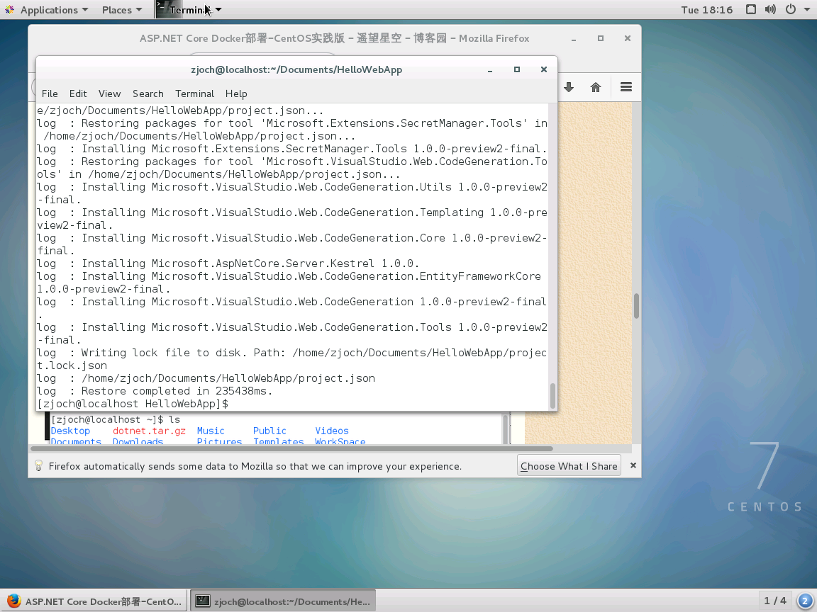 ASP.NET Core Docker jexus部署-CentOS实践版_jexus docker 部署-CSDN博客