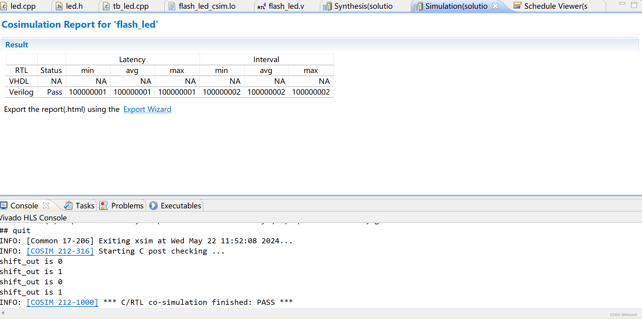 HLS入门（Xilinx Vivado 2019.2）——点亮LED仿真_xilinx hls-CSDN博客