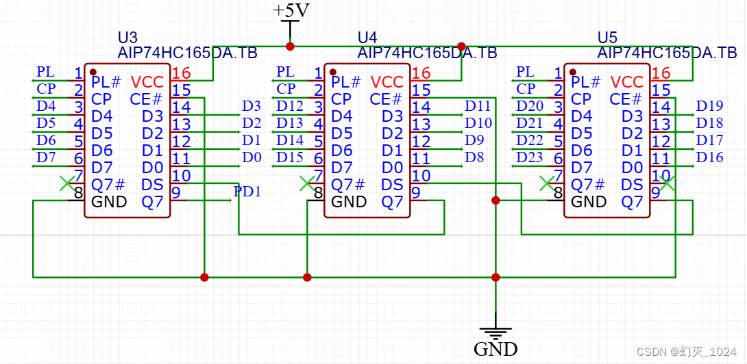 基于Verilog的使用74HC165拓展输入_74hc165级联扩展电路-CSDN博客
