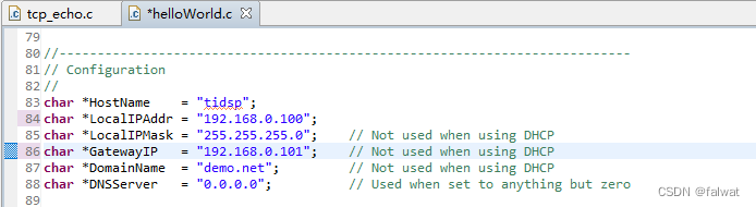 Dsp 开发例程5 Tcpserverdsp以太网tcp模式下发送数据例程 Csdn博客