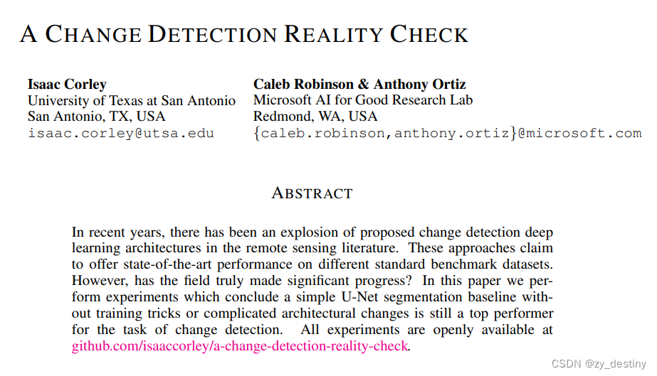 【变化检测真实性验证】A Change Detection Reality Check论文解读_变化检测 伪变化-CSDN博客