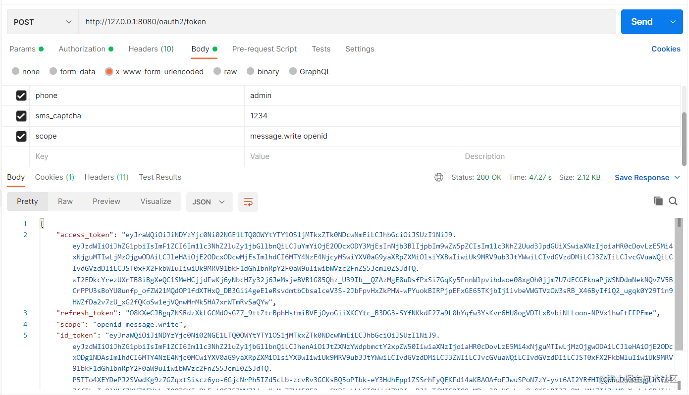 Spring Authorization Server入门 (十一) 自定义grant_type(短信认证登录)获取token ...
