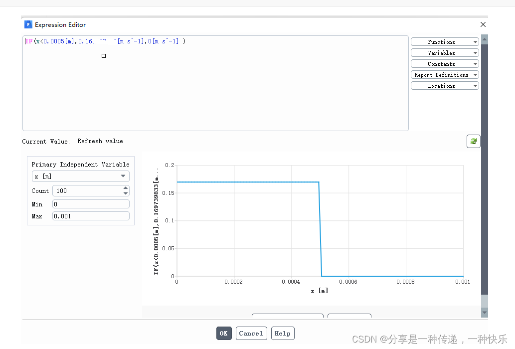 fluent2021R1中设置阶梯型的速度分布expression。如下图。_fluent expression中的梯度-CSDN博客