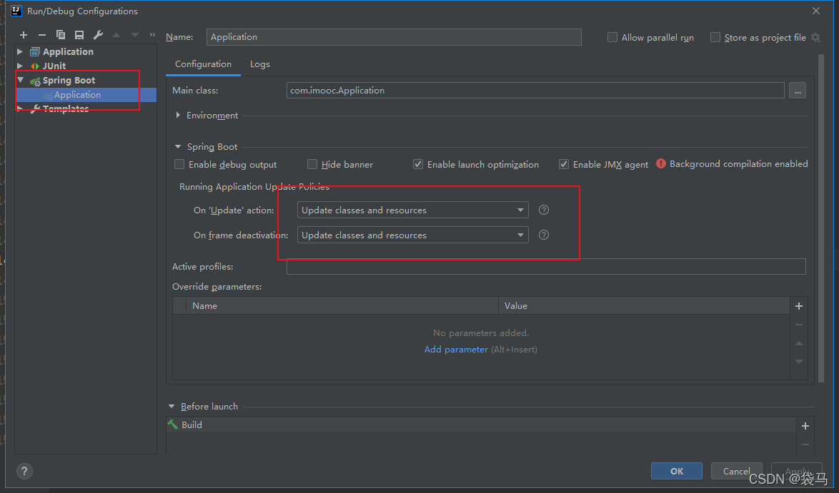 SpringBoot项目热部署_idea启动springboot update classes-CSDN博客