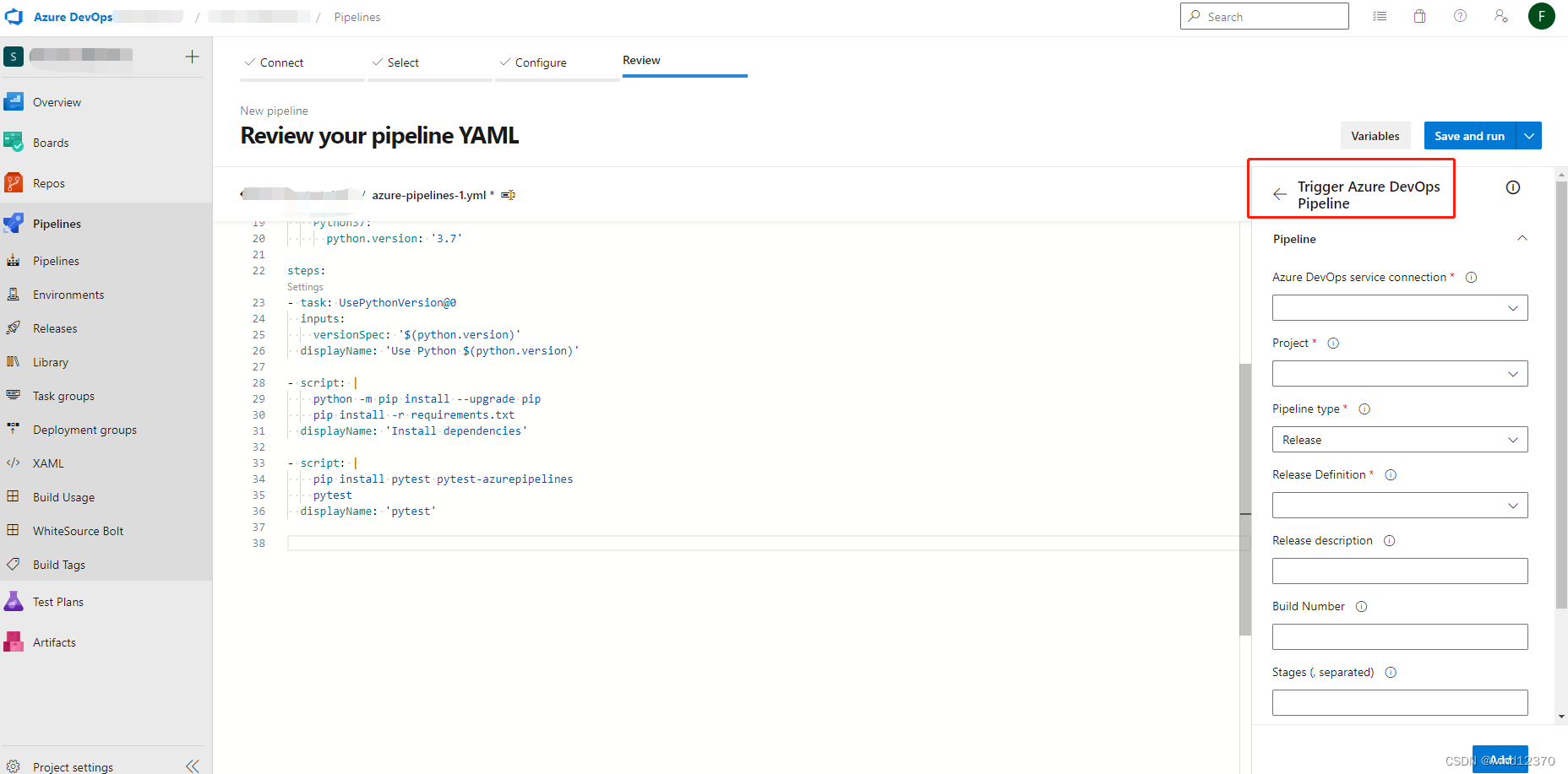 Trigger Azure Devops Pipeline 如何用pipeline去触发另一个pipeline_devops pipeline trigger-CSDN博客