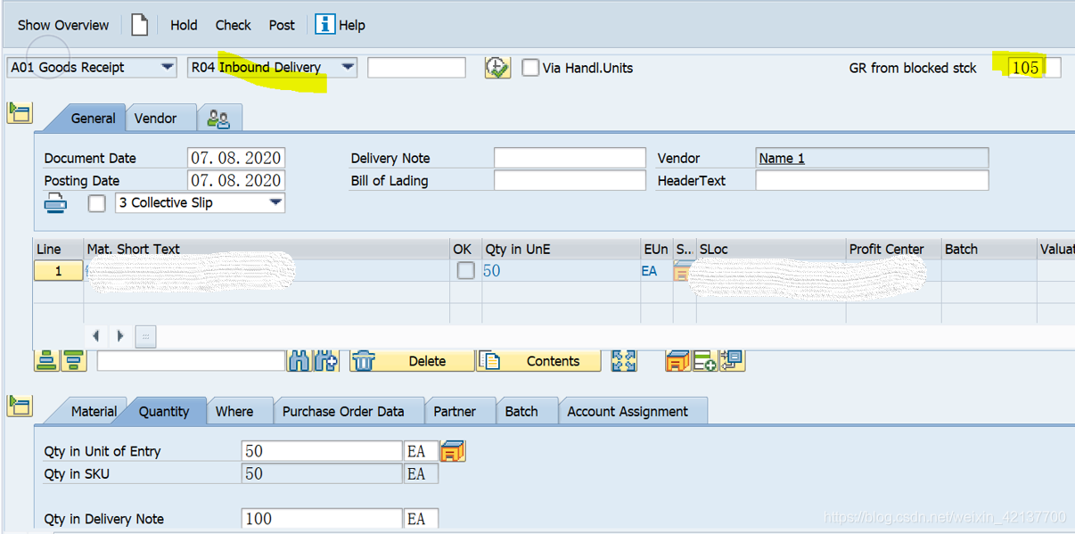 SAP MM 移动类型101与103+105组合混用？_sap中101和103采购有什么区别-CSDN博客