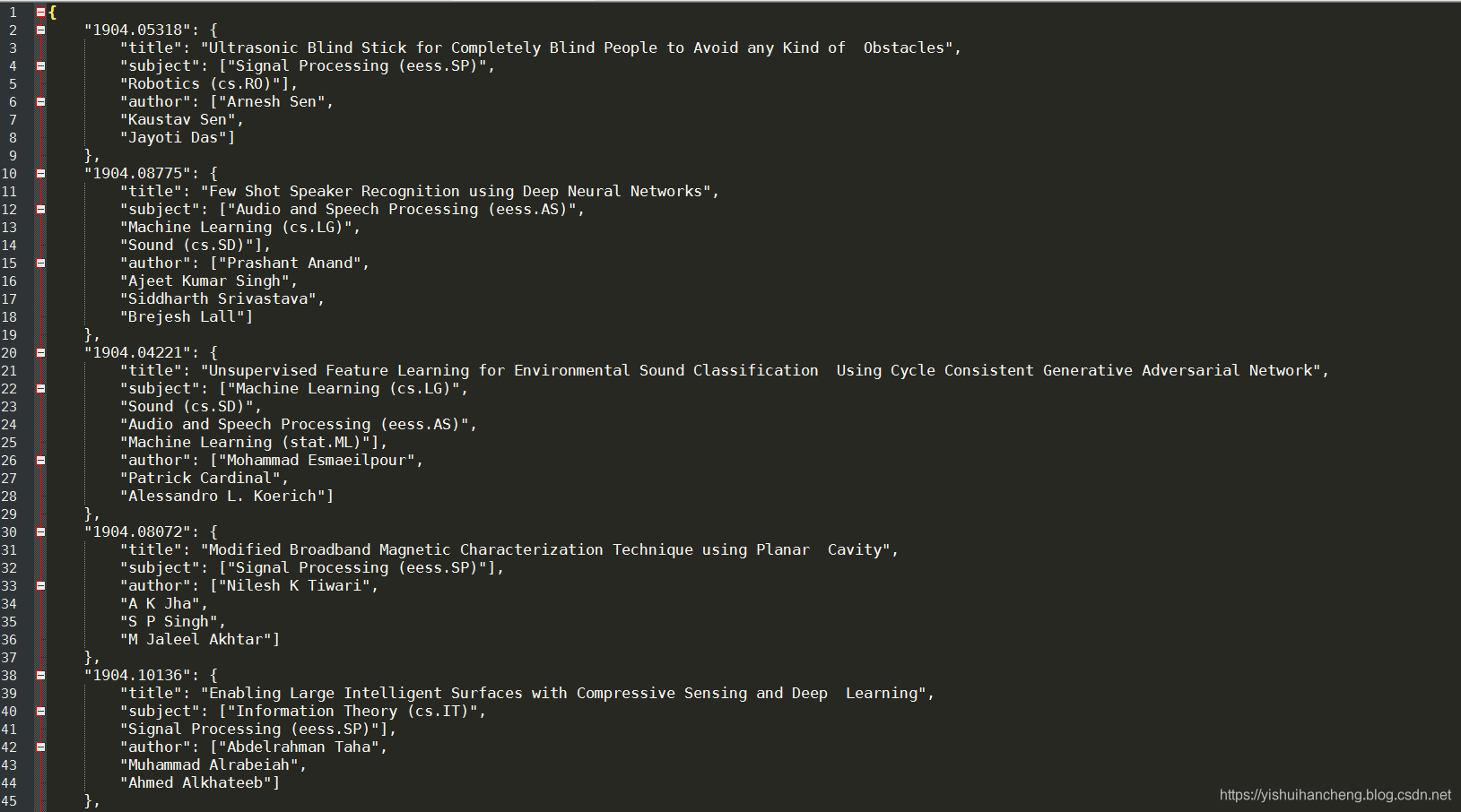 python实现arxiv论文数据解析处理_python解析arxive的论文目录-CSDN博客