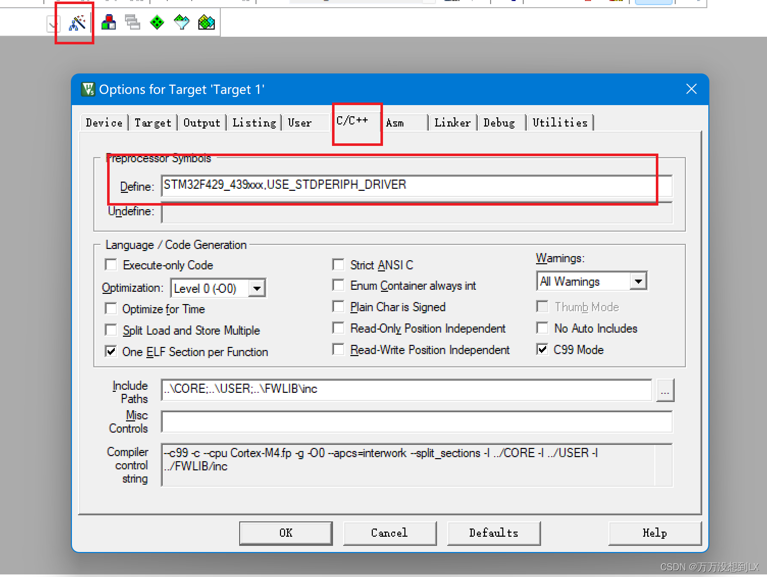 Stm32：新建工程模板，基于正点原子固件库含固件库文件stm32正点原子模板 Csdn博客