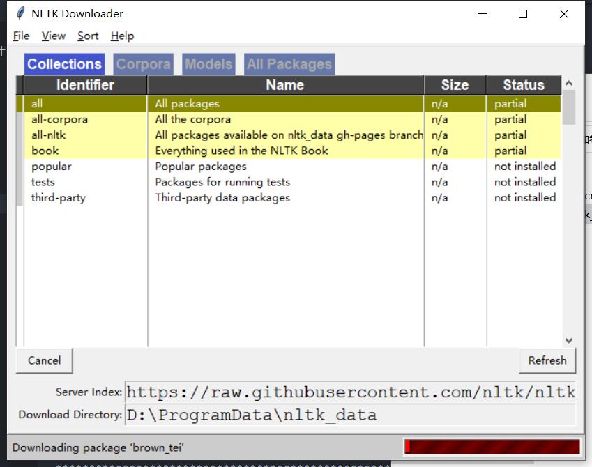 Windows下nltk模块安装及简单测试_python_回锅肉炒肉-魔乐社区