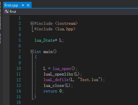 Visual Studio内引用Lua解释器，编译Lua源码，执行Lua脚本_visual studio lua-CSDN博客
