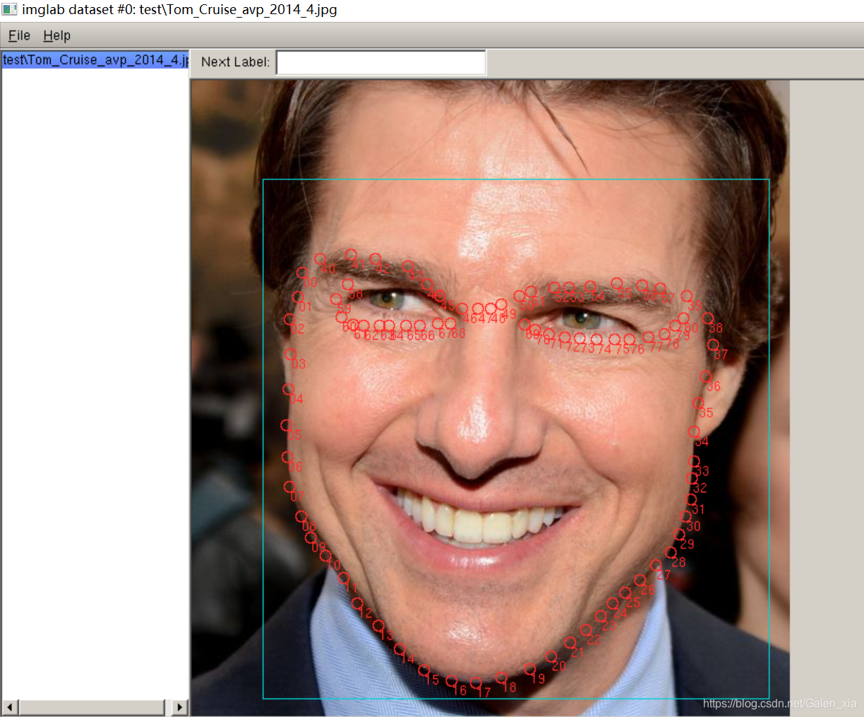 基于Dilb库 训练自己的68点人脸特征点检测_68个面部特征点vahid k-CSDN博客