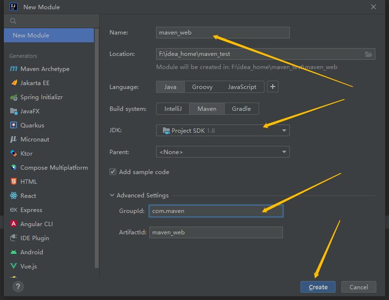 基于 IDEA 创建 Maven 的 Java SE 工程和 Java Web 工程_web工程和maven工程-CSDN博客