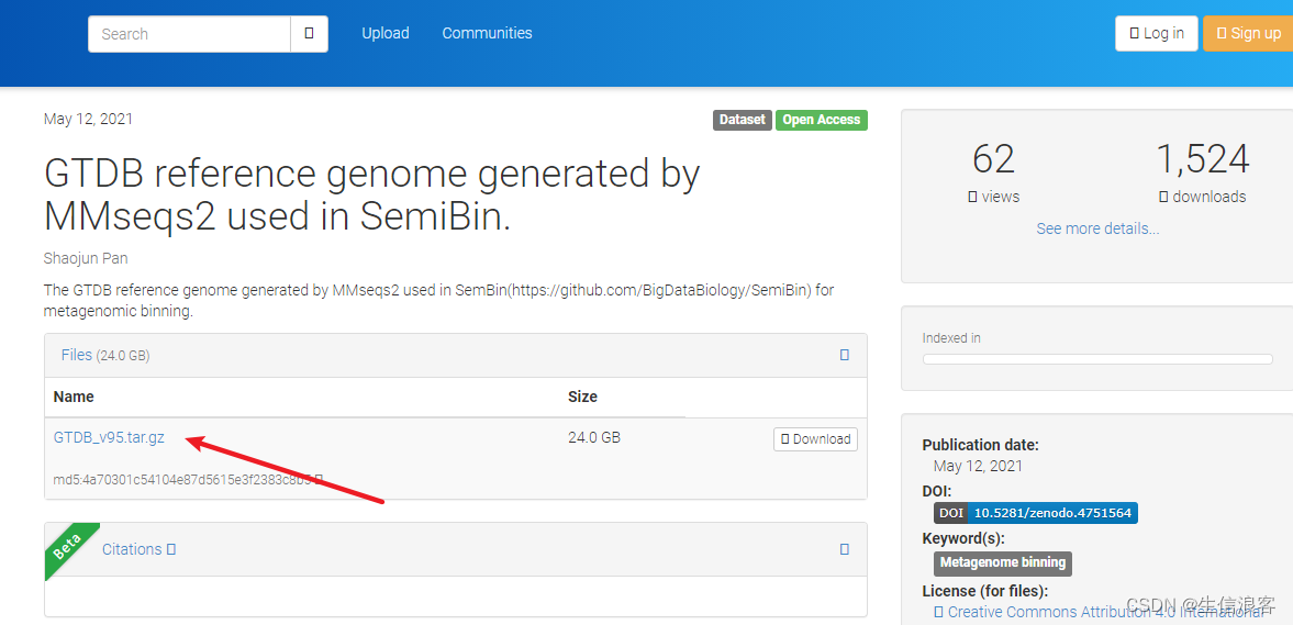 SemiBin宏基因组半监督分箱工具中GTDB数据的下载与配置-CSDN博客
