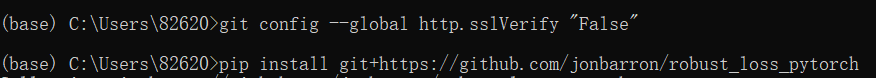ERROR: Command errored out with exit status 128: git clone -q https://github.com/jonbarron ...