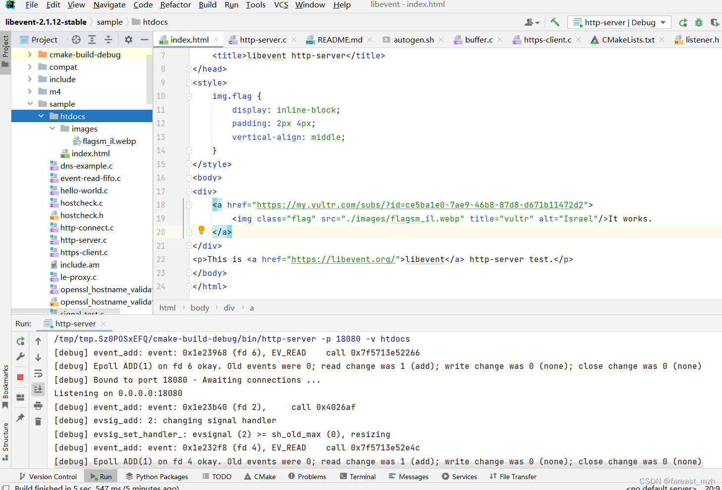 libevent http-server示例-CSDN博客
