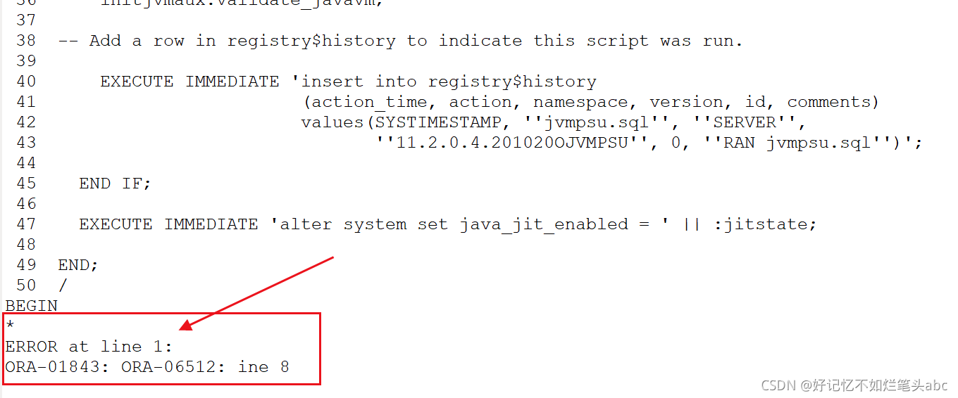 11g数据库打完ojvm psu补丁后报错ORA-29548: ORA-06512:-CSDN博客