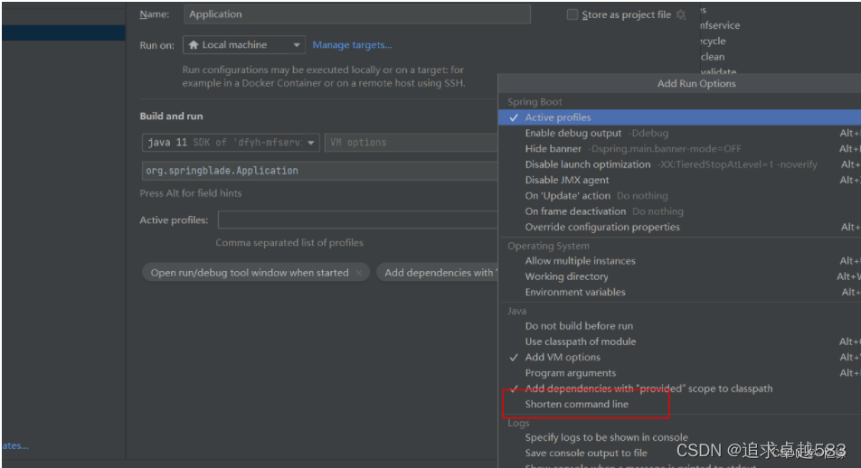 idea Error running Application. Command line is too long. Shorten the command line via JAR ...