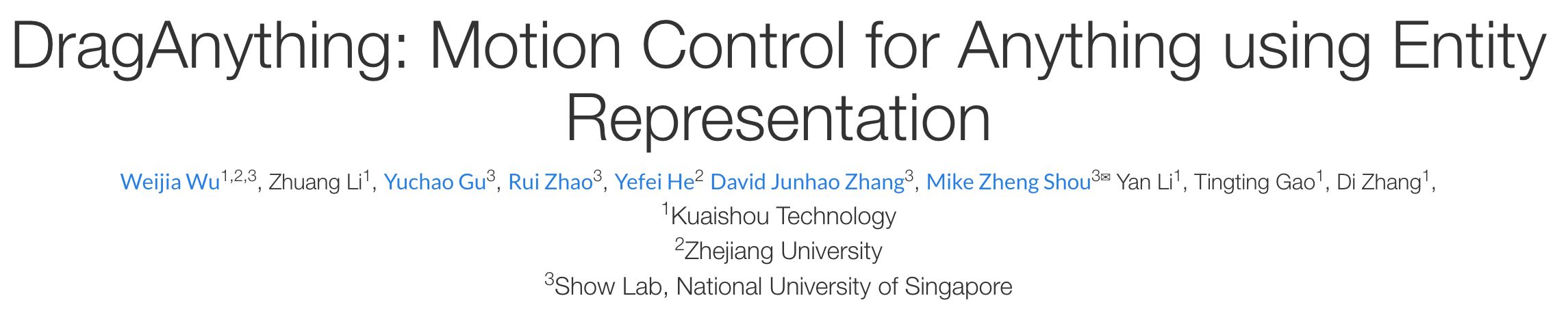 快手发布革命性视频运动控制技术 DragAnything，拖动锚点精准控制视频物体和镜头运动-CSDN博客