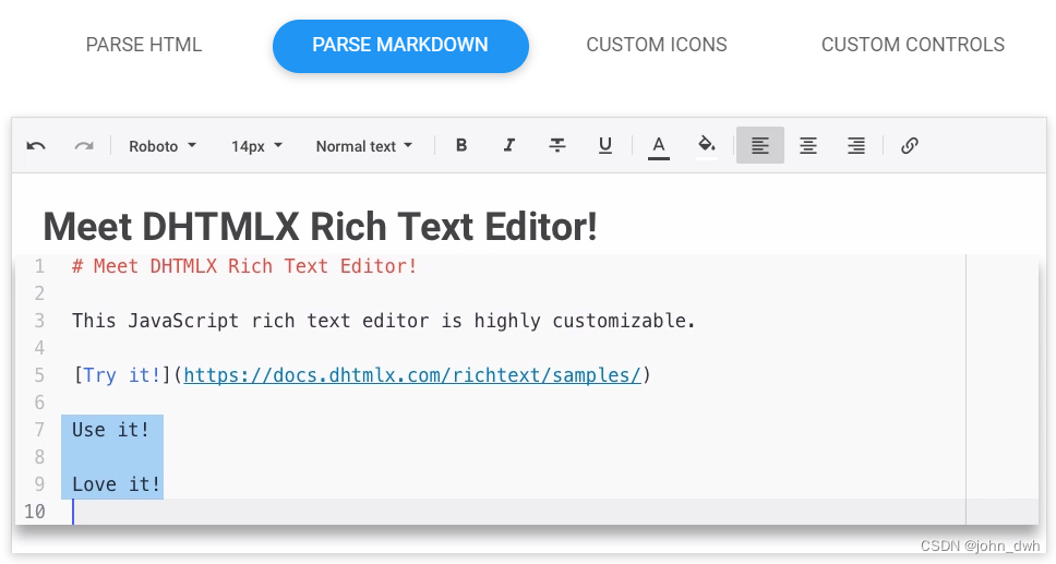 1.1.4:DHTMLX Rich Text|JavaScript/HTML Rich Text Editor-CSDN博客