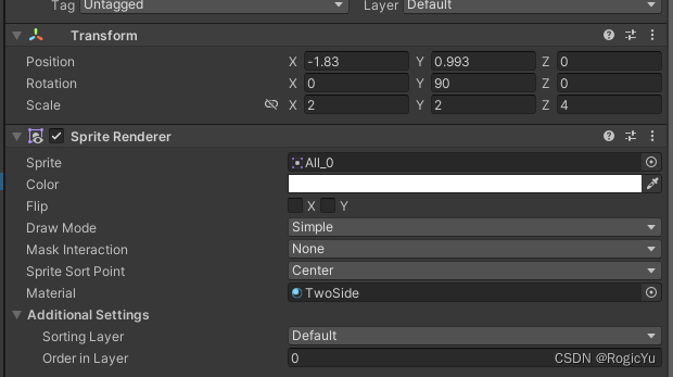 Unity3D+2D中实现图片翻转后也可显示且收光_unity 图片翻转-CSDN博客