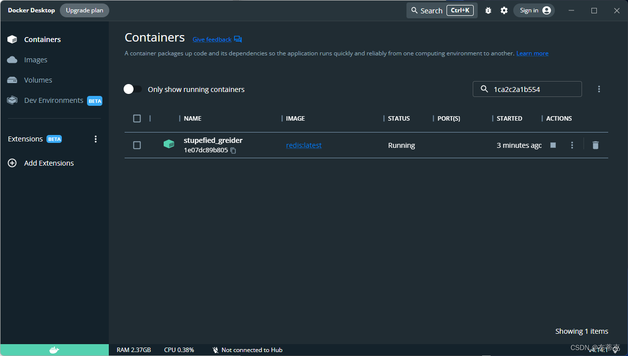 docker 本地部署连接 redis_docker desktop redis 本地连接不上-CSDN博客