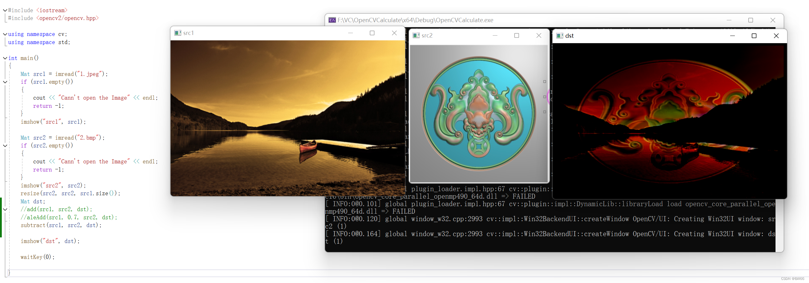 OpenCV Mat实现图像四则运算及常用四则运算的API函数-CSDN博客