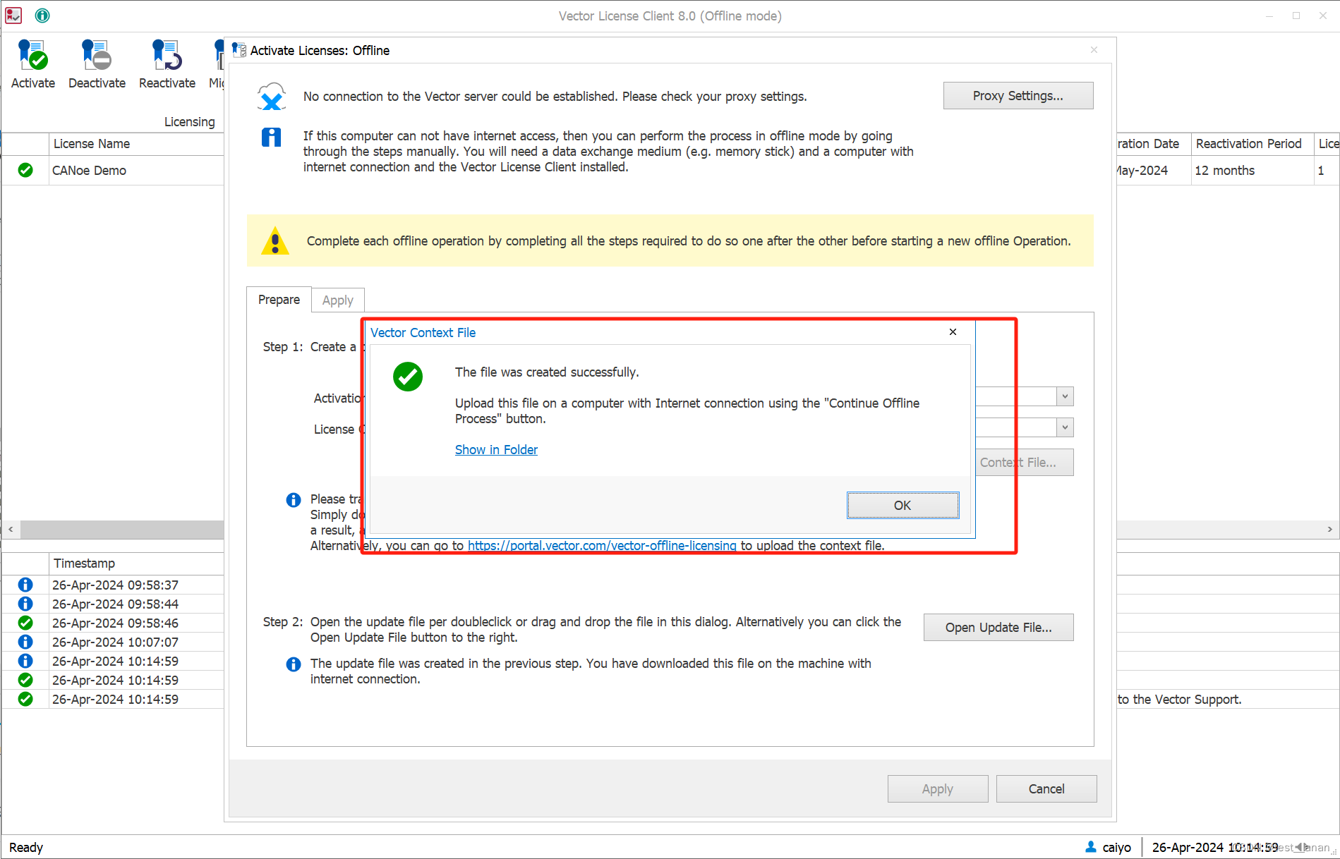 CANOE17 DEMO版本离线激活方式_vector license client-CSDN博客