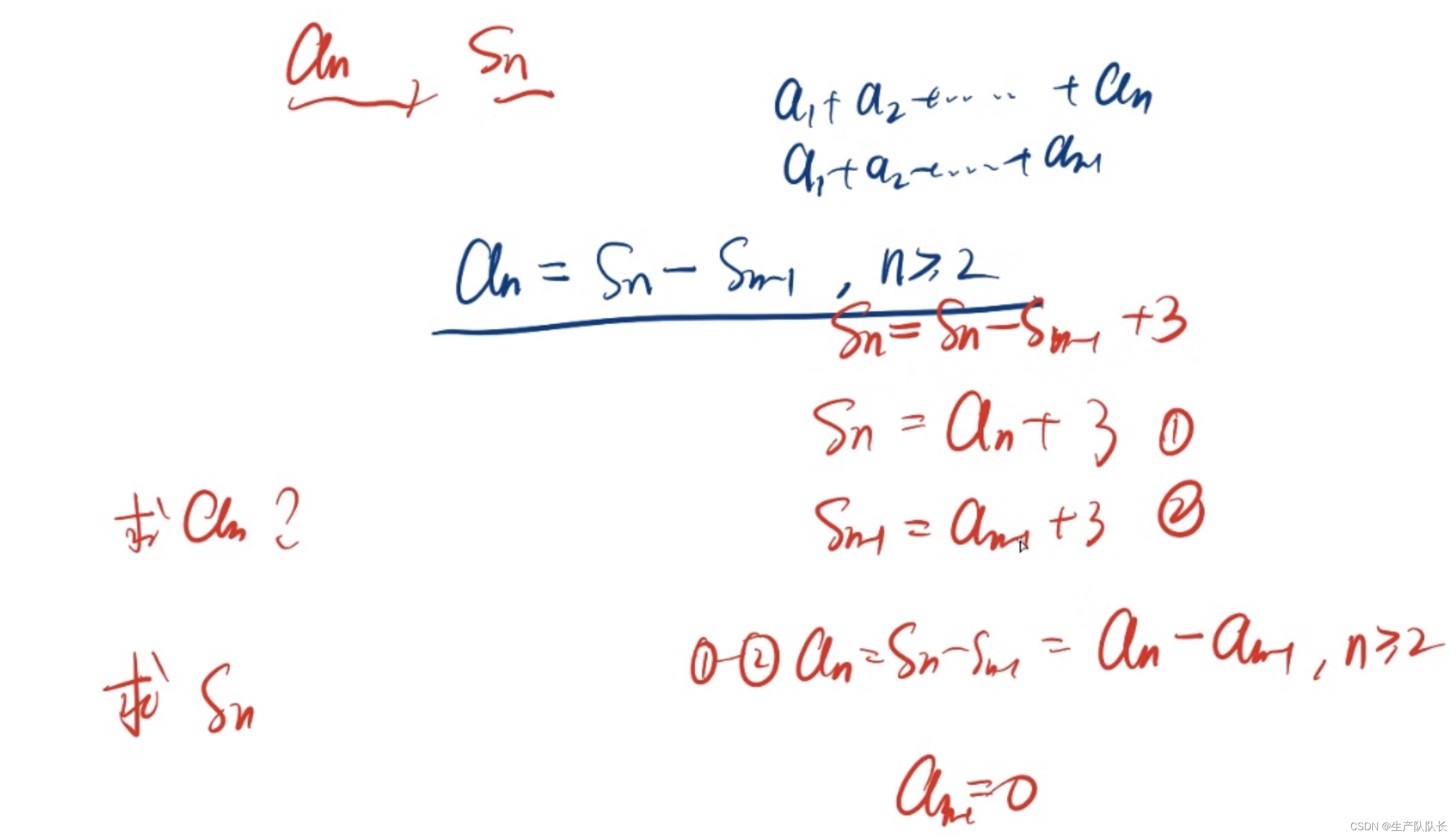 高中数学：数列-an和Sn混合的题型处理_数列sn和an同时存在时消sn-CSDN博客