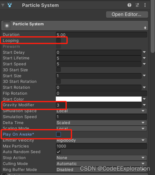 使用Unity粒子系统，实现鼠标按下滑过的地方粒子飘落_unity按钮按下后粒子效果-CSDN博客