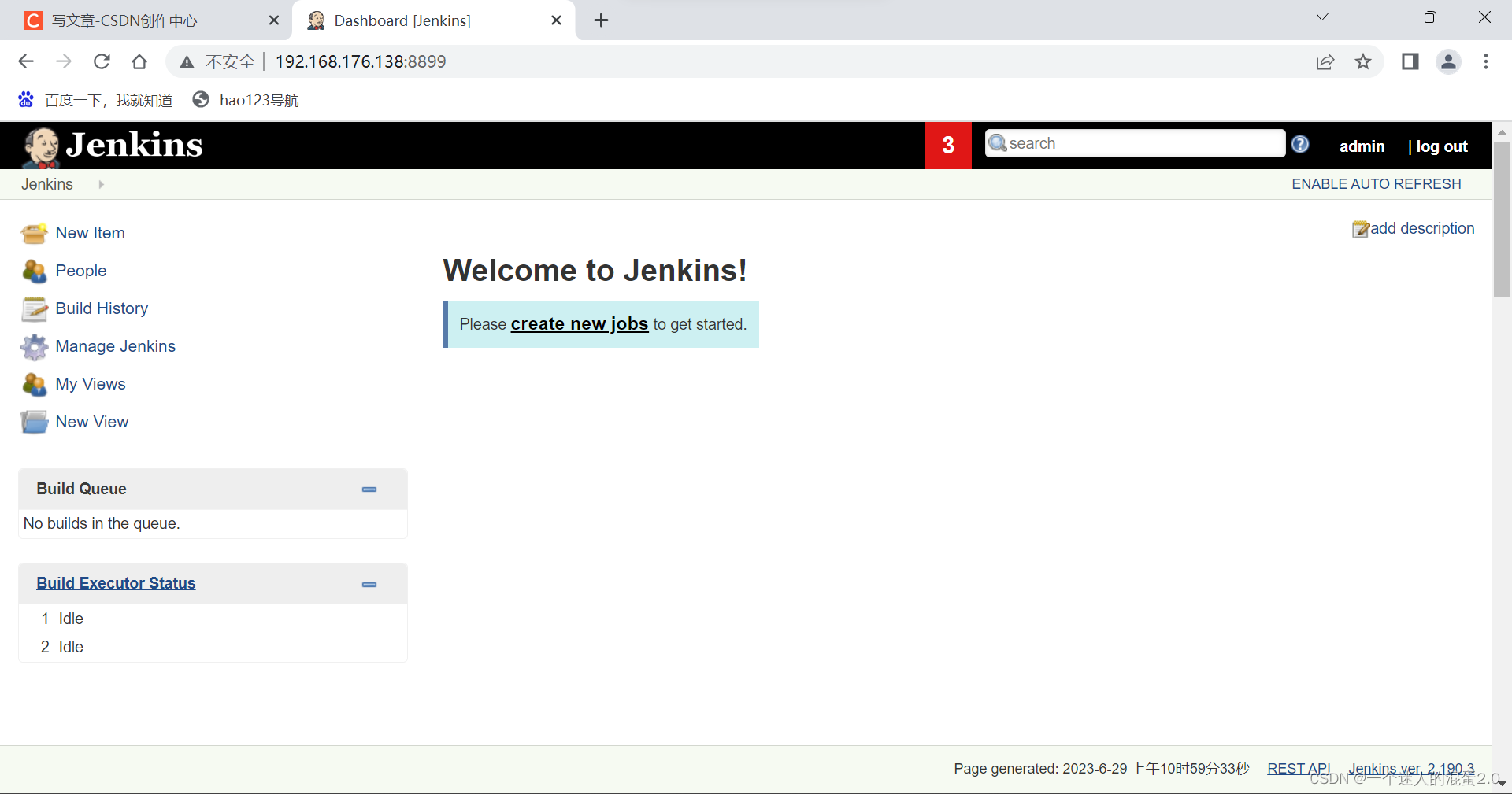 Jenkins的安装搭建（linux）_linux安装jenkins-CSDN博客