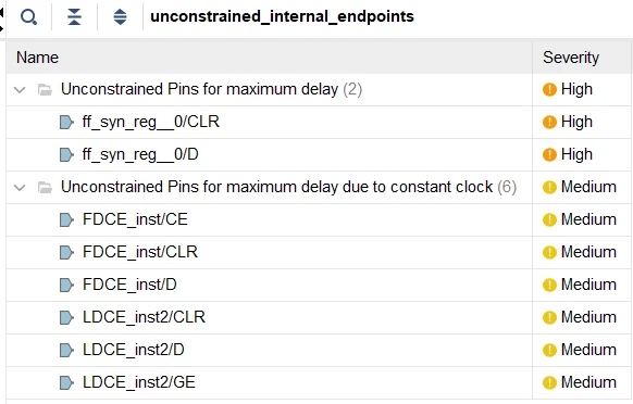 Vivado时序报告一：Check_timing详解_unconstrained internal endpoints-CSDN博客