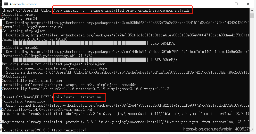 用pip安装tensorflow_pip install tensorflow==1.6-CSDN博客