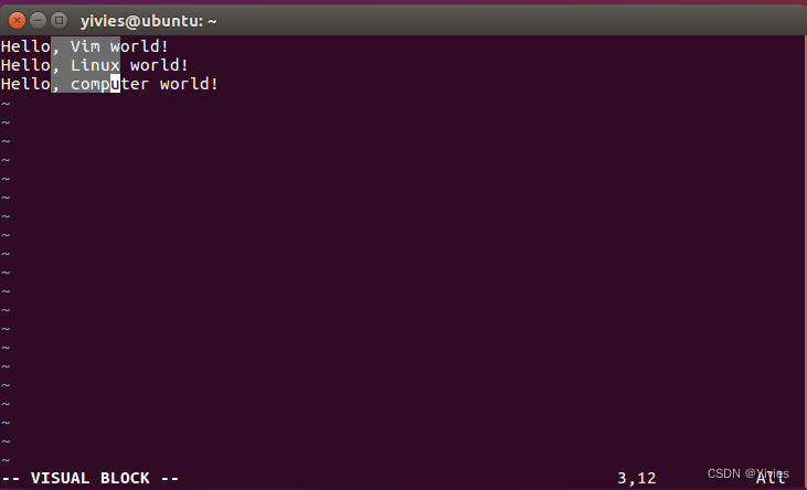 VIM使用教程_evim-CSDN博客