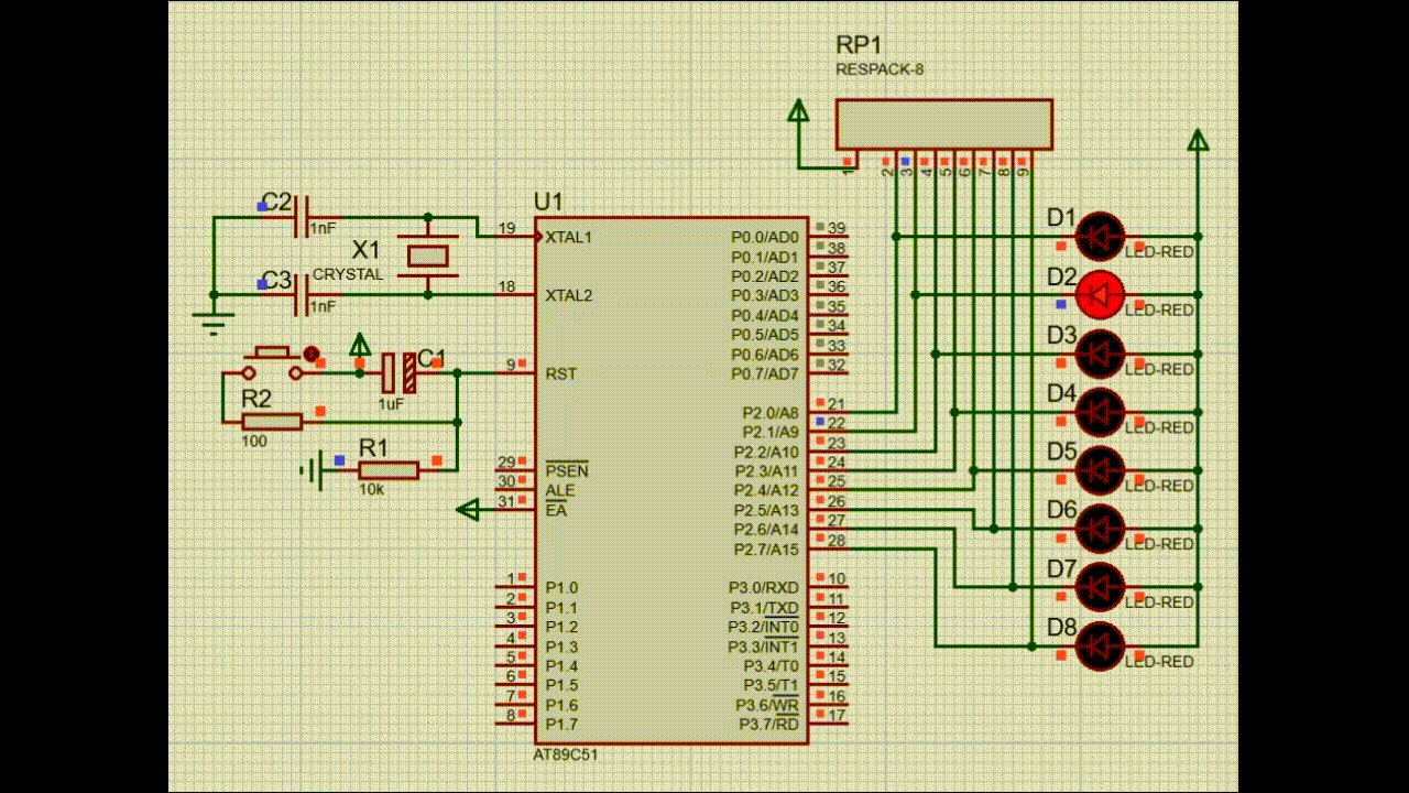 一起玩儿Proteus仿真（C51）——02. C51最小系统和第一个仿真程序_c51仿真-CSDN博客