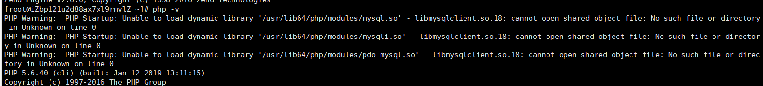 mysql报错libmysqlclient.so.18: cannot open shared object file: No such file or directory in ...