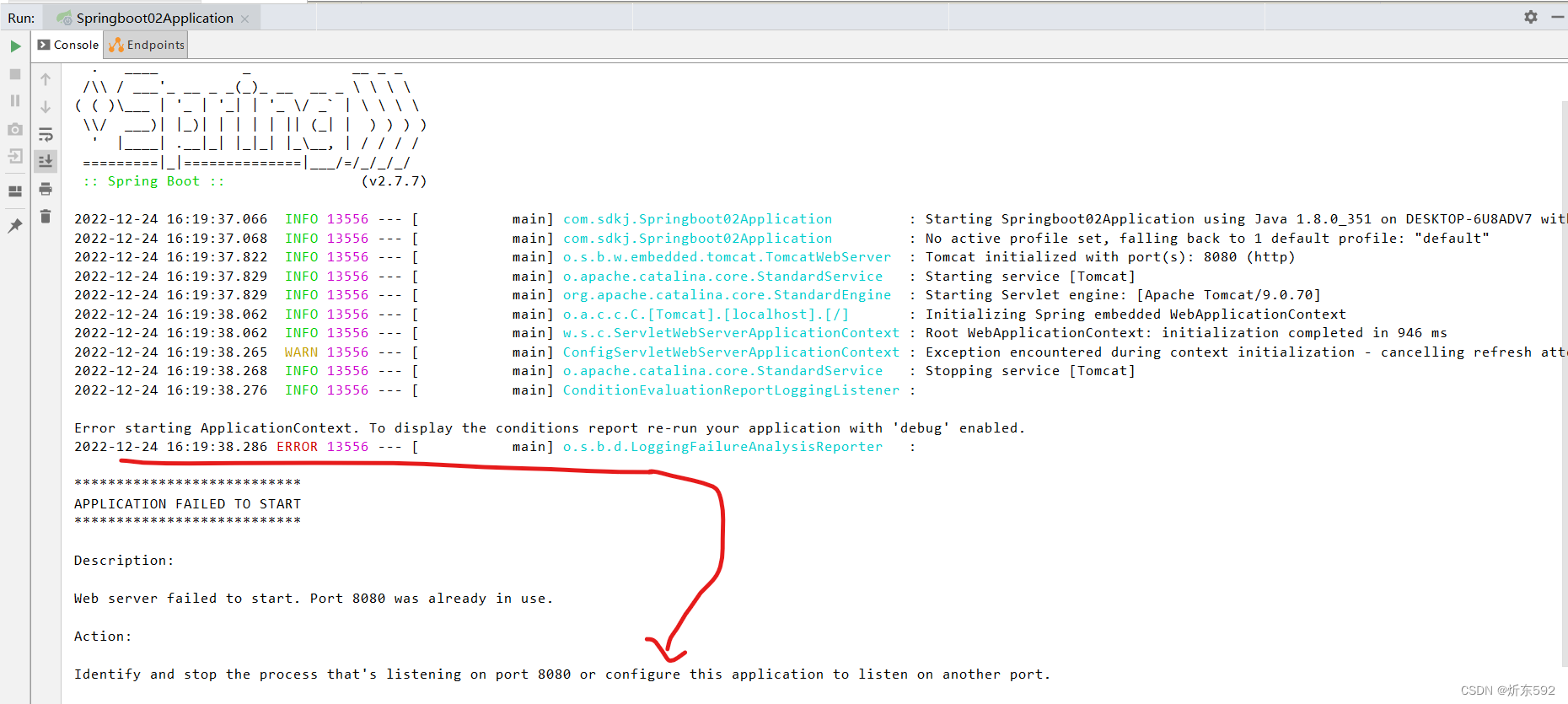 Error starting ApplicationContext_error starting applicationcontext.-CSDN博客