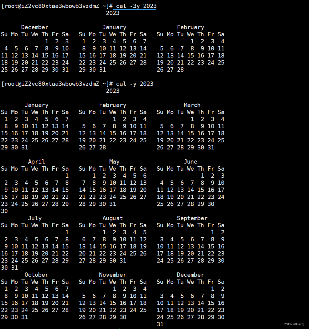 Linux常用指令-date，cal，histroy，find_linux exec date-CSDN博客