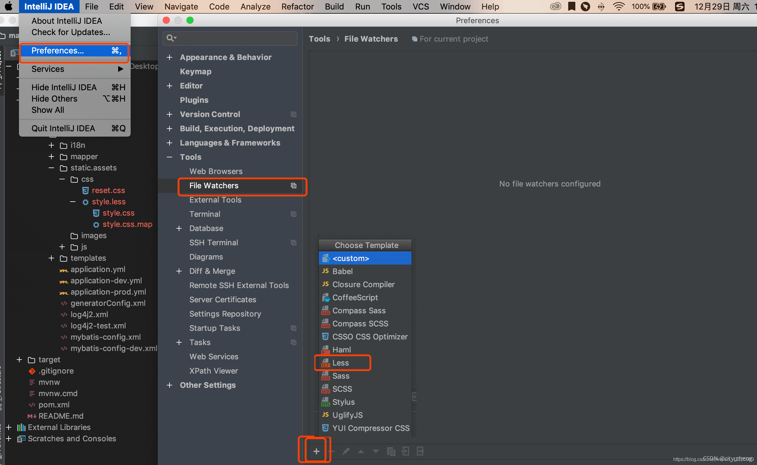 2021新版IDEA设置less自动编译成css_enable file watcher to compile less to css-CSDN博客
