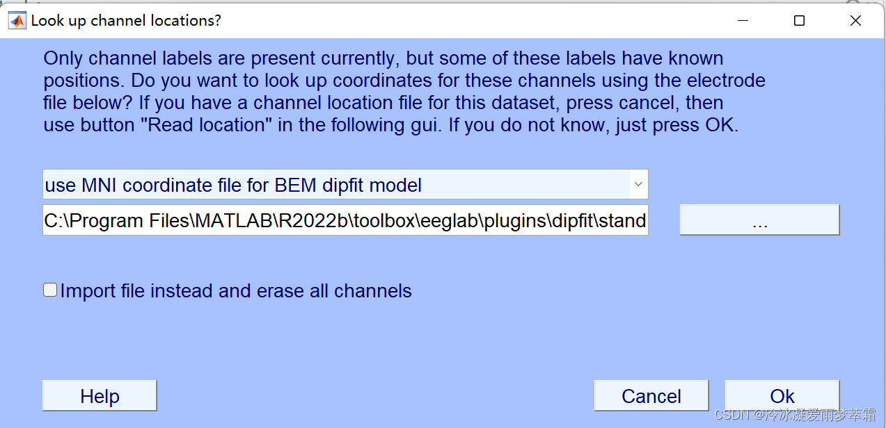 eeglab设置通道channel location_eeglab channel location-CSDN博客