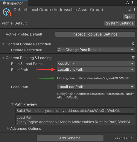 Unity开发微信小游戏，使用Addressables管理游戏资源（本地进行远程测试）_unity 微信小游戏 addressable-CSDN博客