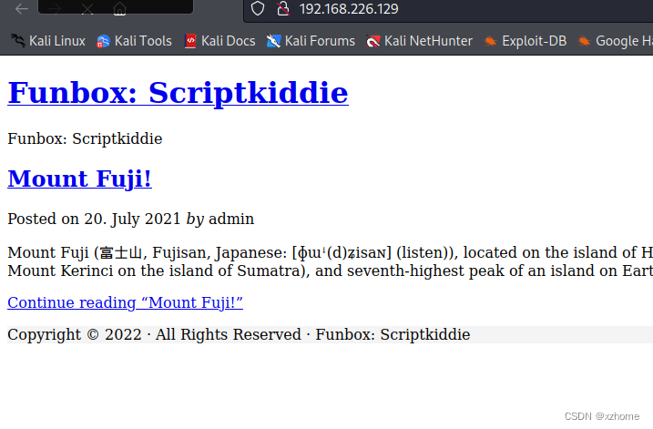 FUNBOX: SCRIPTKIDDIE 靶场-CSDN博客