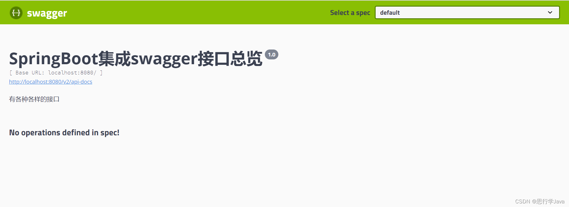 Swagger在springboot中的配置和使用springboot配置swagger Csdn博客
