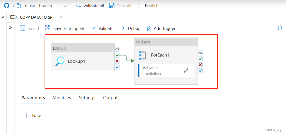 Azure Data Factory中LOOKUP/FOR EACH组件项目实践_azure data factory foreach-CSDN博客
