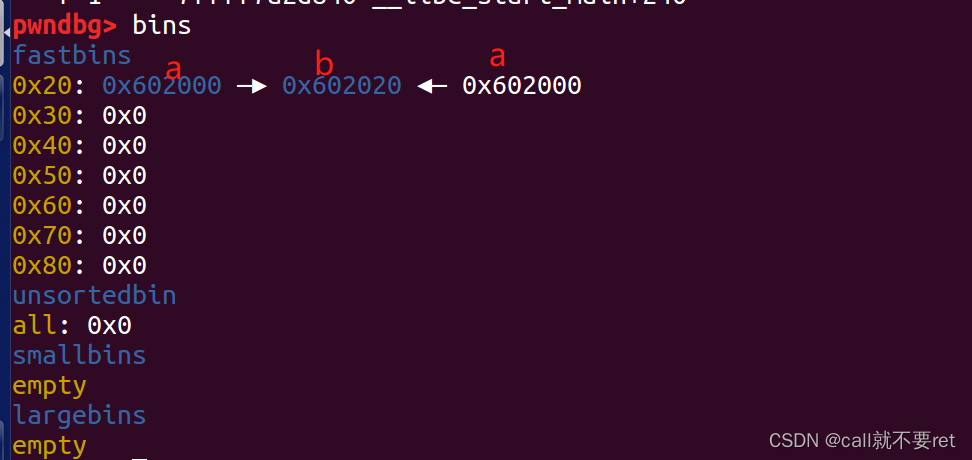 fastbins_Double Free调试_fastbin double free-CSDN博客