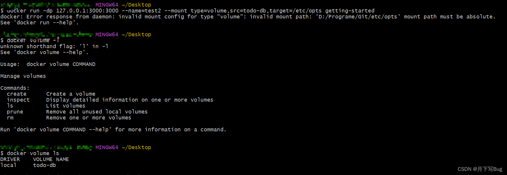 【Docker】docker部署问题记录_mount path must be absolute-CSDN博客